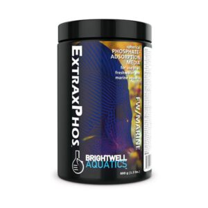 brightwell aquatics extraxphos - phosphate removal media for marine saltwater and freshwater aquariums