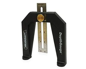 milescraft 8601 depth gauge - measure, mark and locate depth of blade or bit on table saws, router tables, routers and more, woodworking