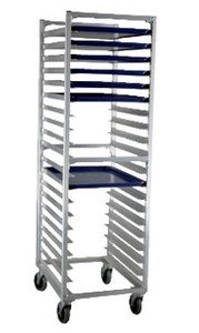 new age 1331 aluminum end loading 20 pan capacity bun pan rack