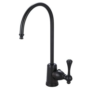 kingston brass gourmetier ks7195bl vintage single handle water filtration faucet, oil rubbed bronze