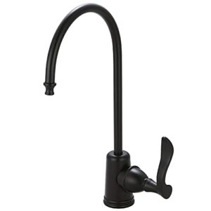 kingston brass gourmetier ks7195cfl century single handle water filtration faucet, oil rubbed bronze