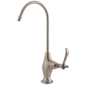 kingston brass gourmetier ks3198tl templeton design 1/4 turn water filter faucet, brushed nickel