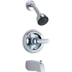 delta faucet t13491 classic monitor r 13 series tub and shower trim, chrome 4.15 x 8.00 x 10.00 inches