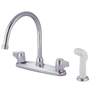 kingston brass kb772 8" centerset kitchen faucet, polished chrome