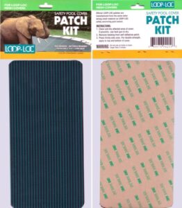 loop loc mesh patch kit - incls. 3- 4 inch x 8in adhesive transfer patches for loop loc mesh safety covers