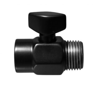 westbrass d309-62 1/2" shower arm volume flow control trickle valve, matte black