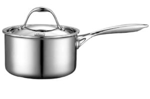 cooks standard multi-ply clad saucepan, 1.5 quarts, silver