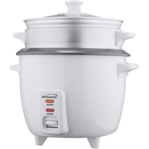 brentwood rice cooker and food steamer 900-watt, 15-cup, white