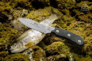 tops knives bird and trout knife fixed blade knife btk-02