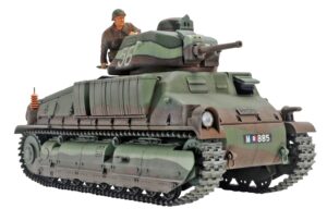 tamiya 300035344 – 1:35 french somua s35 medium tank, faithful replica, plastic, crafts, model kit, assembly, unpainted