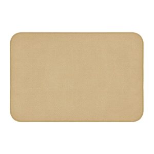 house, home and more skid-resistant carpet indoor area rug floor mat - camel tan - 2 feet x 3 feet