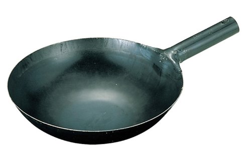 Yamada Iron Hammered Wok 14.2 inches (36 cm) (Plate Thickness 0.05 inches (1