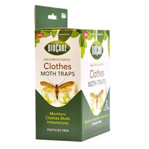 Enoz BioCare Clothes Moth Traps with Pheromone Lures, 2 Traps with Lures