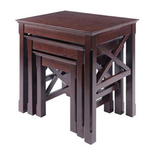 winsome xola nesting tables, cappuccino