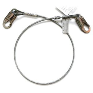 guardian 10430 3-foot galvanized cable choker anchor with snaphook ends