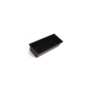 bar maid cr-760 black 14 x 5" x 3" bar drain tray with extension"