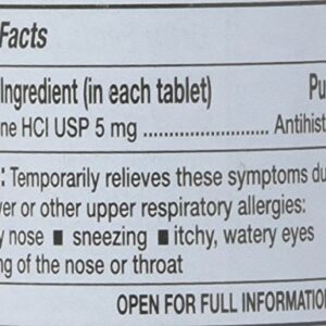 Rising Pharma - Cetirizine HCL 5 mg - Antihistamine Seasonal Allergy Tablets - 100 tablets