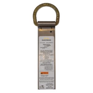 guardian fall protection 00500 ridg-1 single d-ring roof anchor with nails 11-inch in length and 1 d-ring, 9¾"