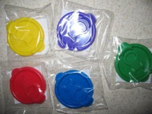 5pk flavor savor soda can cap lids - 5 colors