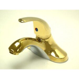 elements of design eb6542lp legacy single handle 4" centerset lavatory faucet, polished brass