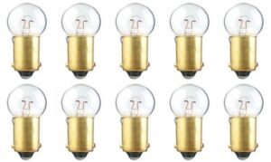 cec industries #55 bulbs, 7 v, 2.87 w, ba9s base, g-4.5 shape (box of 10)