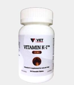 vitamin k1 25 mg [v.e.t. pharmaceuticals], 50 chewable tablets