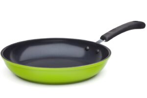 10" green ceramic frying pan by ozeri – 100% ptfe, pfas, apeo, genx, nmp and nep-free german-made coating