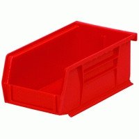 akro-mils 30220 red - akro-mils 30-220 bin, red, 6-3/4"l x 3-7/16"w x 2-13/16"h