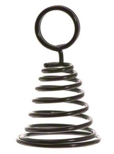 american metalcraft snb2 3" black chrome spiral number holder