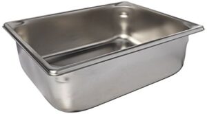 vollrath 4" deep super pan v™ stainless steel half-size steam table pan