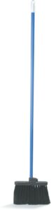 carlisle foodservice products cfs 3686403 duo-sweep plastic coated metal handle wide warehouse broom, synthetic bristles, 5" trim x 11" width bristle, 48" overall length, black,(pack of 1)