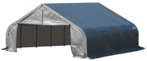 shelterlogic 80043 grey 18'x20'x9' peak style shelter