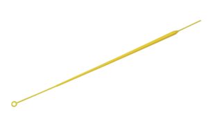 argos l0010-1 yellow high impact polystyrene individually wrapped sterile disposable inoculating loops, 10 microliter capacity (case of 250)