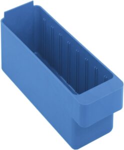 quantum storage systems qed501bl super tuff euro drawers, 11-5/8" l x 3-3/4" w x 4-5/8" h, blue (pack of 24)