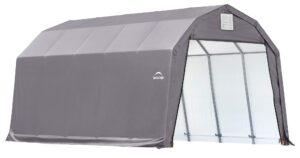 shelterlogic 97053 grey 12'x20'x9' barn shelter