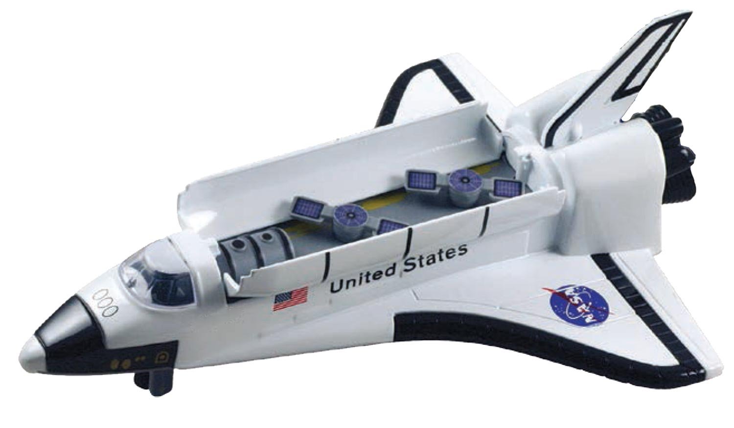 Planes 7" Die-cast Metal Space Shuttle with Pull Back n Go Action.