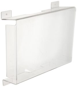 morris products 73090 polycarbonate vandal/environmental shield guard exit light, 15" width, 6" depth, used with exit lights & cast aluminum exit lights, clear