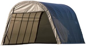 shelterlogic 74332 grey 12'x24'x10' round style shelter