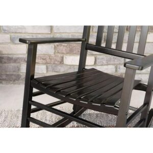 porch rocker, black