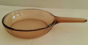 corning vision visionware amber small frying pan 7"