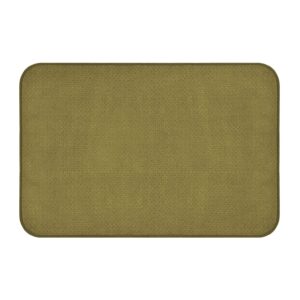 house, home and more skid-resistant carpet indoor area rug floor mat - olive green - 2 feet x 3 feet