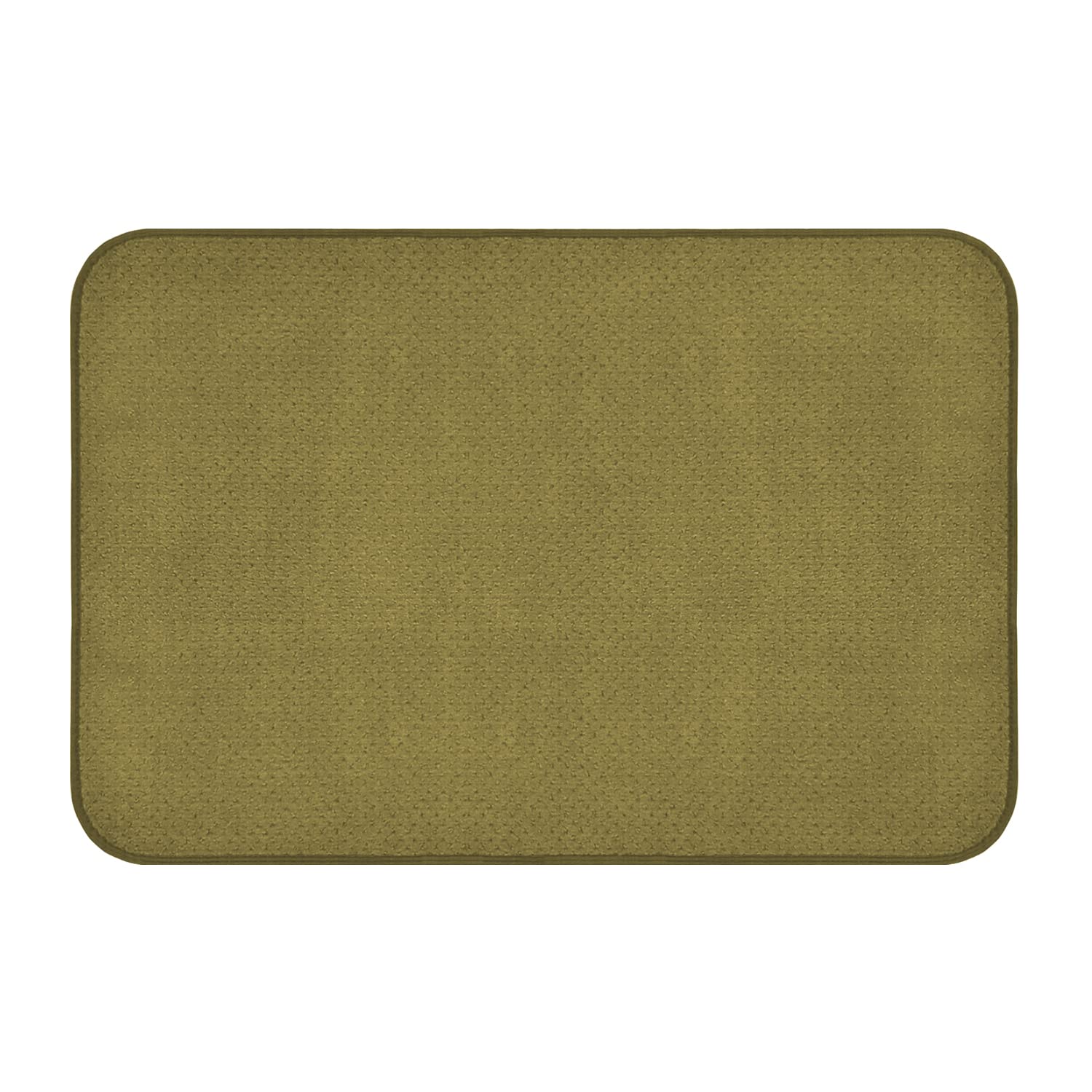 House, Home and More Skid-Resistant Carpet Indoor Area Rug Floor Mat - Olive Green - 2 Feet X 3 Feet