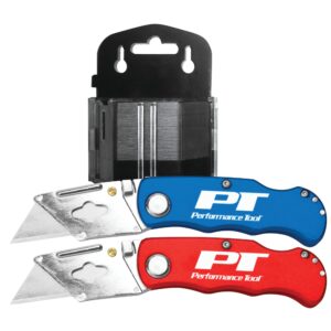 performance tool w1720 52-piece folding utility knife set