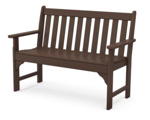 polywood® vineyard 48" bench (mahogany)