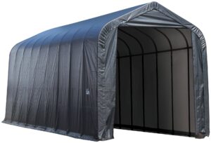 shelterlogic garage 16 x 40 x 16 peak standard grey