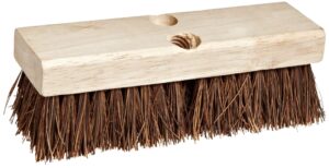 weiler 44428 9" block size, 5 x 14 no. of rows, wood block, palmyra fill, deck scrub brush