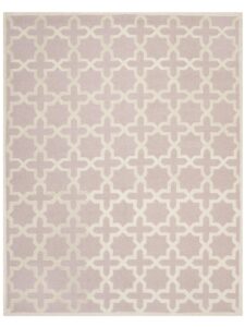 safavieh cambridge collection 10' x 14' light pink / ivory cam125m handmade moroccan premium wool area rug