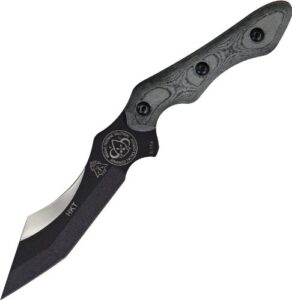 tops fixed blade knife, hkt, black