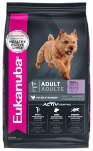 eukanuba adult small breed dry dog food, 4.5 lb