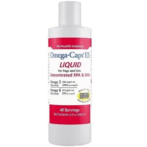 omega-caps es liquid - vitamins, minerals, omega-3 fatty acids, antioxidants for dogs and cats - 8 fl oz